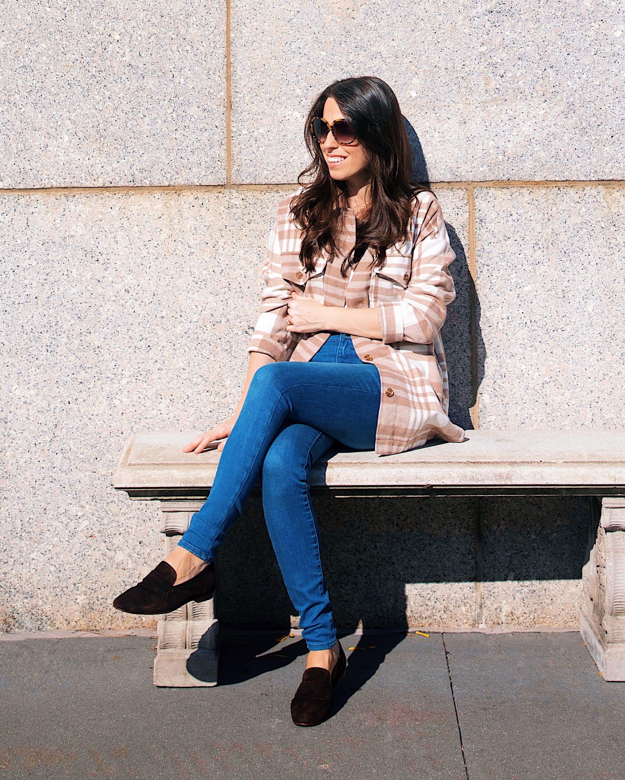 Plaid Shacket and Jeans Outfit | 14 Chic Shackets for Fall - Ana Florentina