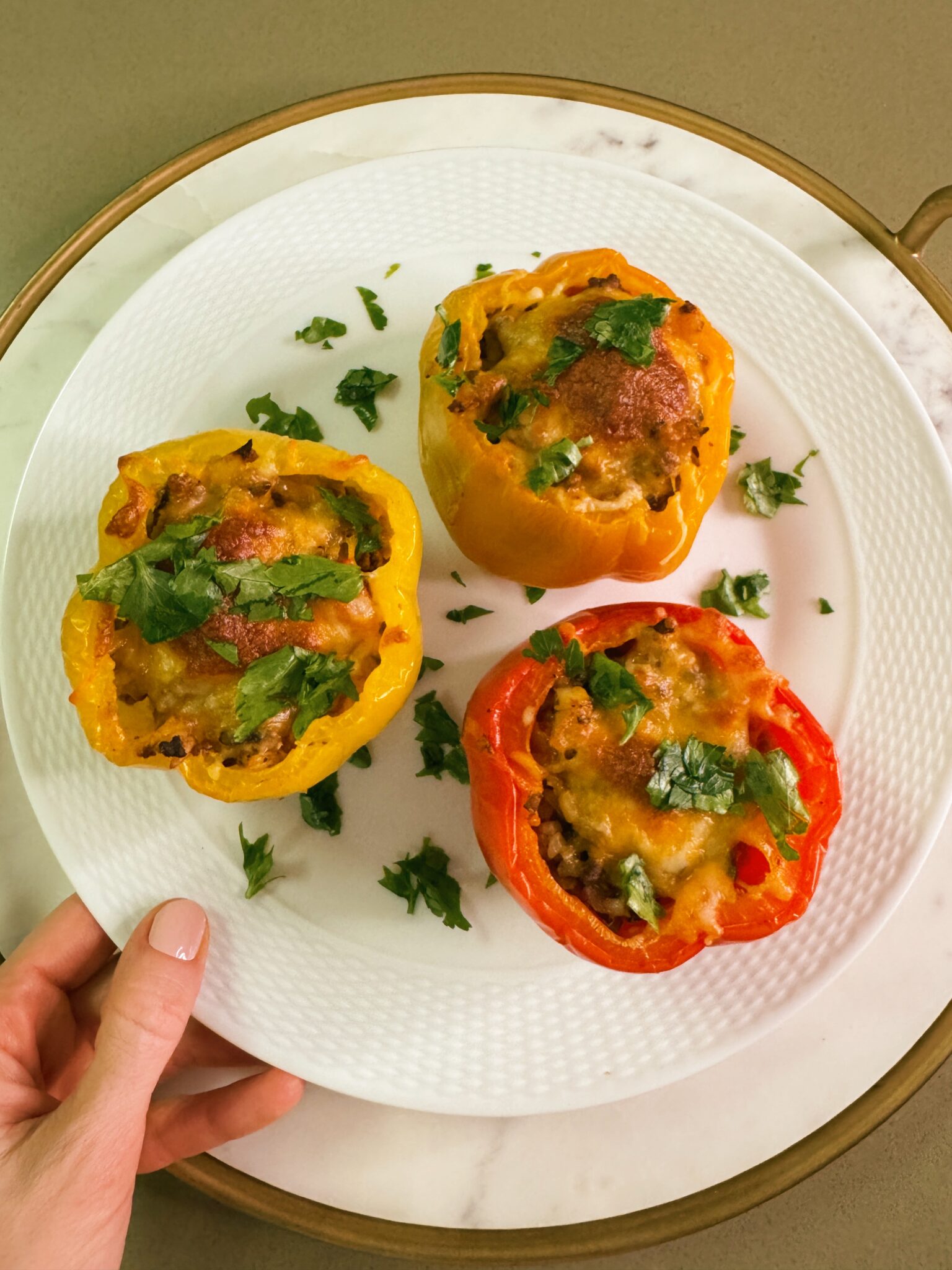 My Favorite Stuffed Peppers, in 30 minutes! - Ana Florentina
